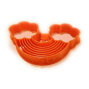 T3D Cookie Cutters Rainbow Cookie Cutter, Suitable for Cakes Biscuit and Fondant Cookie Mold for Homemade Treats, 3.40'' x 2.09'' x 0.55''