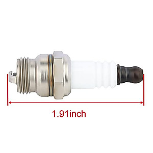 Yermax 753-06193 753-06847 Spark Plug for MTD Troy-Bilt Craftsman Yard Man Yard Machines String Trimmer for RDJ7J 753-06847 753-06193 794-00055A 3Pack
