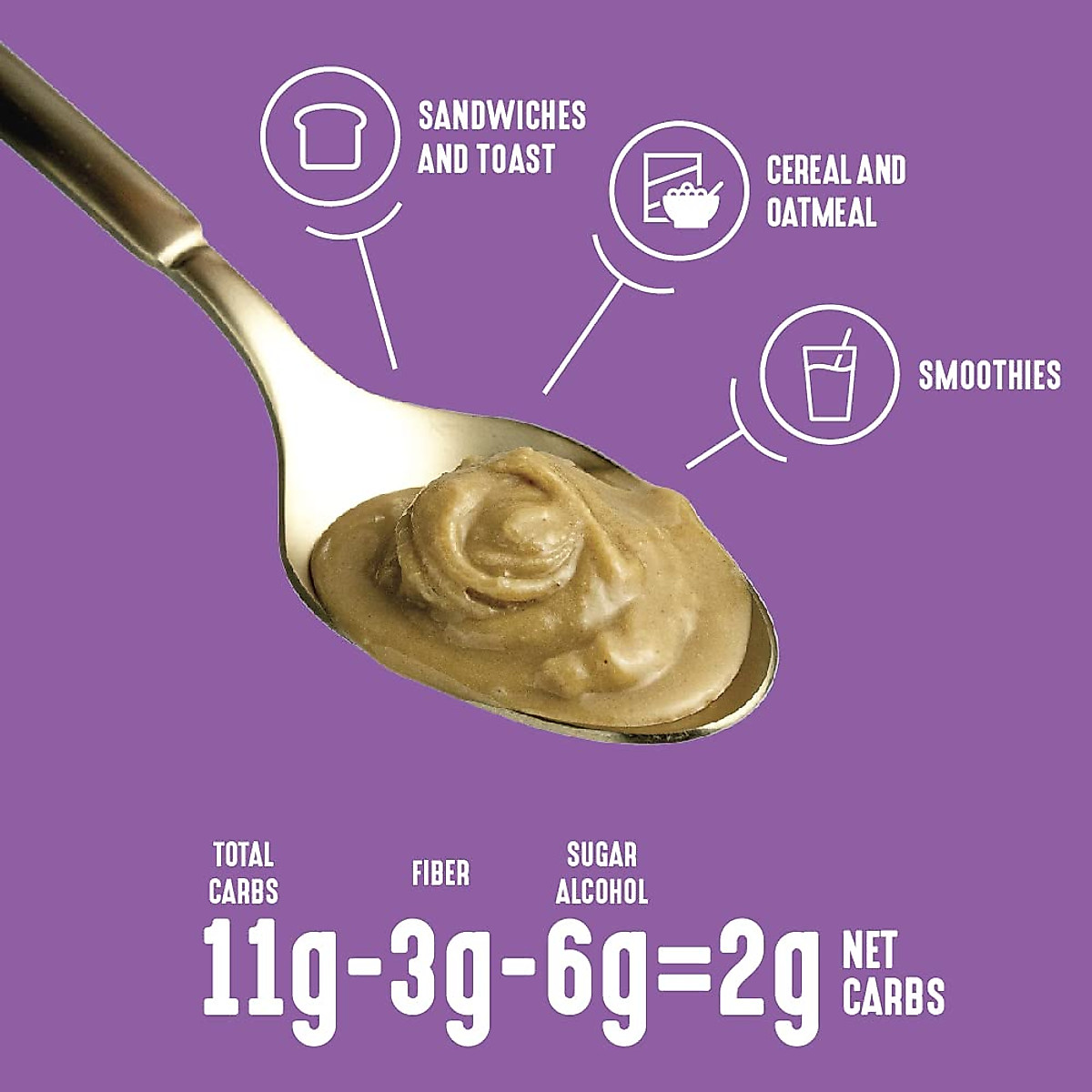 Lakanto Sugar Free Cookie Butter Sunflower Spread - Sweetened with Monk Fruit Sweetener, Keto Diet Friendly, 3 Net Carbs, Vegan, Non GMO, Sandwiches, Toast, Smoothies, Cereal, Oatmeal, More - 10 oz