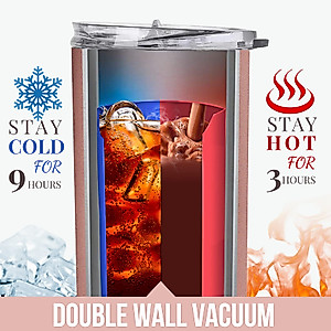 Onebttl Golden Retriever Mom Gifts, Skinny Tumbler for Golden Retriever Lovers, Women, Girl, Dog Lover and Dog Mom, 20oz, Rose Gold