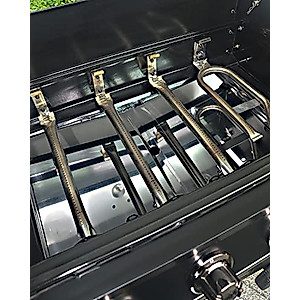 Grease Tray with Catch Pan - Universal Drip Pan for 4/5 Burner Gas Grill Models from Dyna Glo, Nexgrill, Expert Grill, Kenmore, BHG and More - Stainless Steel Grill Replacement Parts(24"-30")