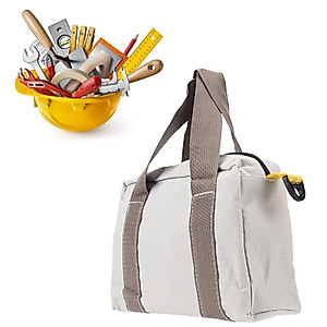 Heavy Duty Wide Mouth Tool Bag with Large Capacity Wear Resistant for Electricians, Plumbers, Mechanics, Plumbers, Handymen (16 Inch)