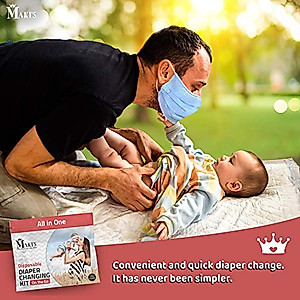 Maki's Disposable Diaper Changing Kit to Go | Contains 3 Individual Packs | Perfect for Travel | Portable Baby Changing Essentials (Size 3)