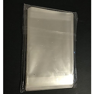 UNIQUEPACKING 100 Pcs 3x4 Crystal Clear Resealable Recloseable Cello/Cellophane Bags