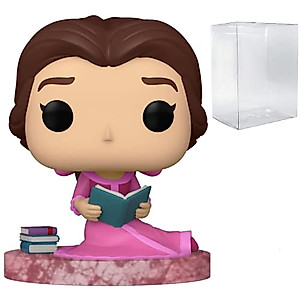 POP Disney: Ultimate Princess - Belle Funko Vinyl Figure (Bundled with Compatible Box Protector Case), Multicolor, 3.75 inches