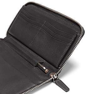 Leatherology Black Onyx Windsor Checkbook Wallet