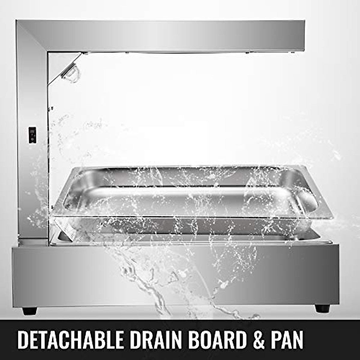 VEVOR 110V French Fry Food Warmer 22"x13", 1000W French Fry Heat Lamp,Stainless Steel Heat Lamp Warmer 86-185?, Food Warmer Diaplay for French Fry, Heat Lamp Commercial for Fry Chicken