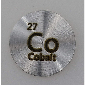 Cobalt (Co) 24.26mm Metal Disc 99.95% Pure for Collection or Experiments