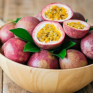 QAUZUY GARDEN 30 Seeds Passion Fruit Seeds Passiflora Passionflower Vine Maypop Granadilla Edulis Seeds- Organic Non-GMO Seeds- Fast-Growing &Low-Maintenance