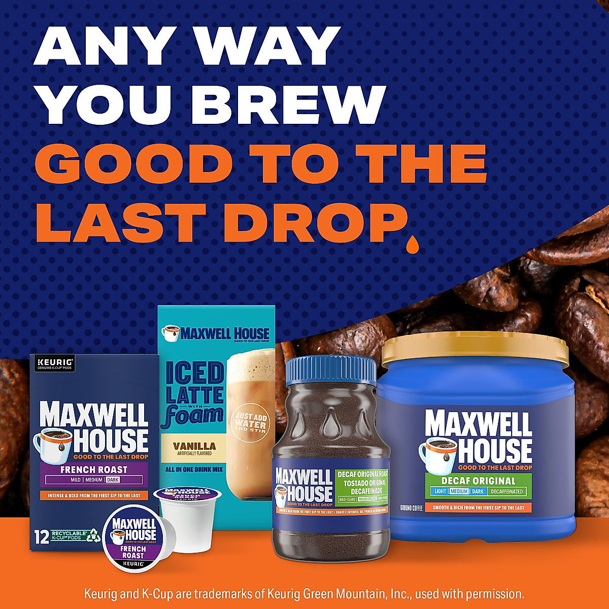 Maxwell House Decaf Original Medium Roast Ground Coffee (29.3 oz Canister)