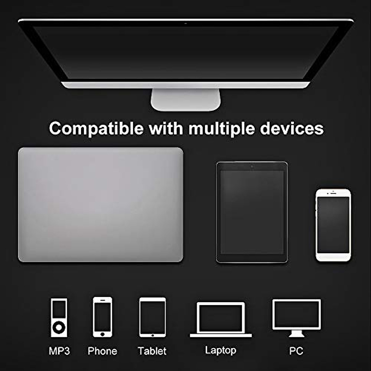 GIFZES Wireless Bluetooth Headphones, P68 Bluetooth 5.0 Foldable Rechargeable Wireless Headset HiFi Sound Headphones for Travel, Online Class, Home Office Black