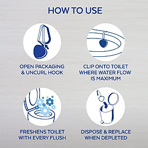 Lysol Automatic In-The-Bowl Toilet Cleaner, Cleans and Freshens Toilet Bowl, Ocean Fresh Scent, 2 Count (Pack of 1)