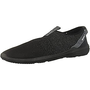 Speedo Men's Water Shoe Surfknit Pro, Black/White/Red, 10