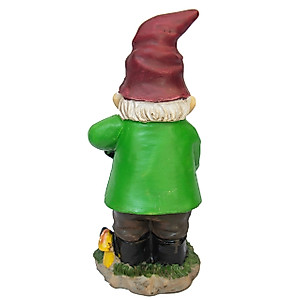 9.5 inch Green Garden Gnome with Water Can Y
