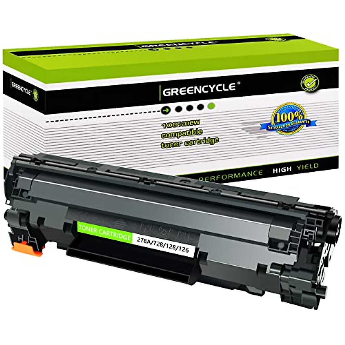 greencycle Compatible Toner Cartridge Replacement for Canon 128 Black Fits ImageClass D550, MF4420n, MF4450, MF4550, MF4570dn, MF4580dn (Black,1 Pack)