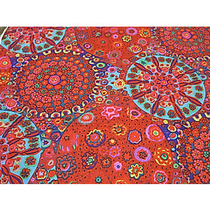 Kaffe Fassett Millefiore Red, Fabric by the Yard