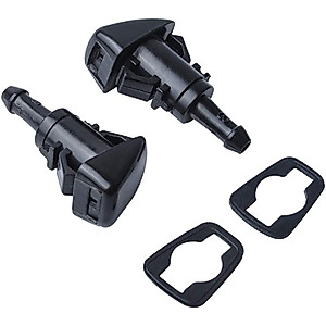 Click&Fit Windshield Washer Nozzles compatible with 05-10 Jeep Grand Cherokee, 08-15 Patriot, 07-10 Compass Caliber, 07-16 RAM 1500 2500 3500, Chrysler 300 – Wiper washer sprayers replacement