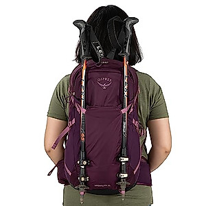Osprey Sportlite 25L Unisex Hiking Backpack, Dark Charcoal Grey, M/L, Extended Fit