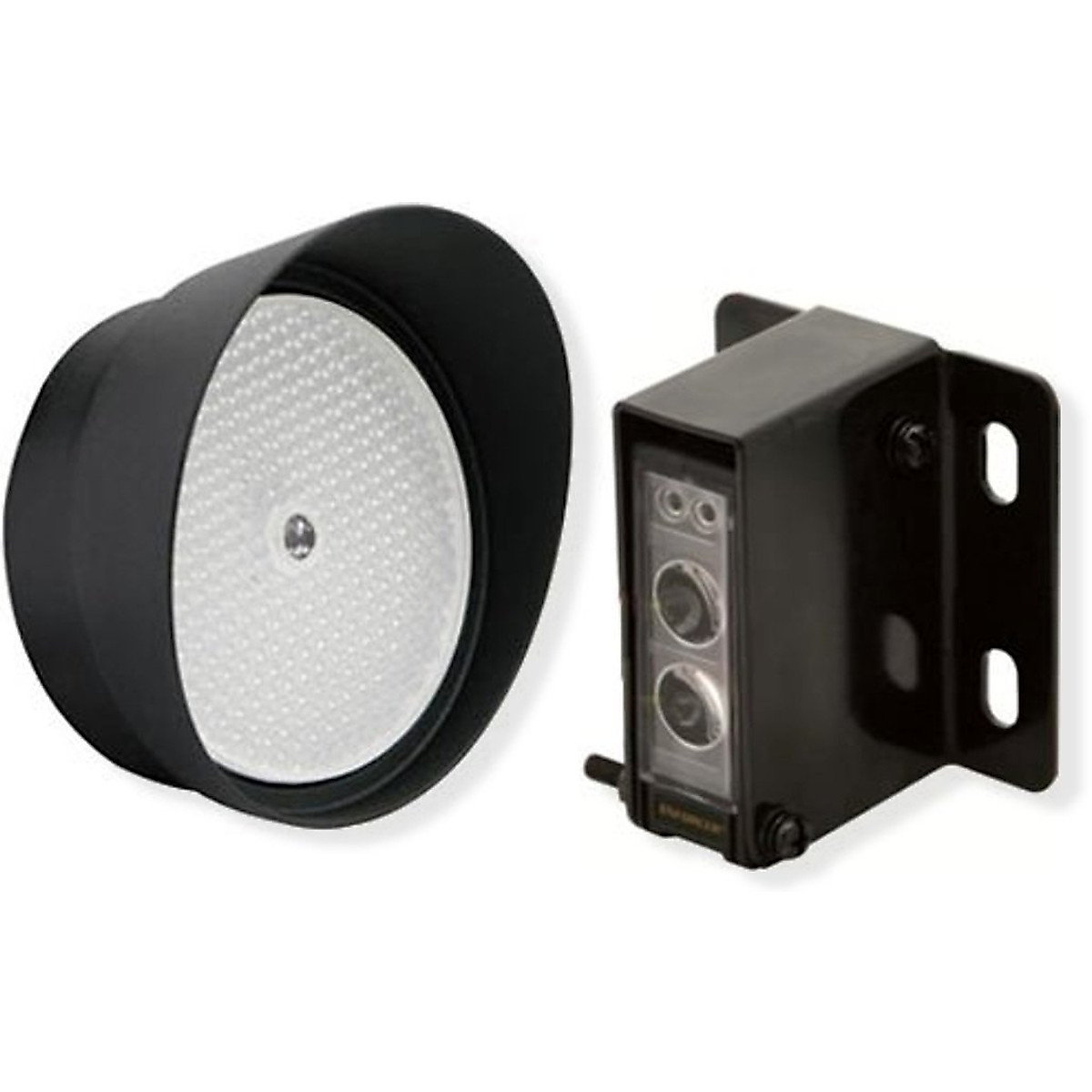 Seco-Larm E-931-S45RRQ Retro-Reflective Photoelectric Beam Sensor, Compact Size, Pre-Wired 6-Foot Cord, Adjustable Response Time and Sensing Range, Bracket and Hounting Hardware Included