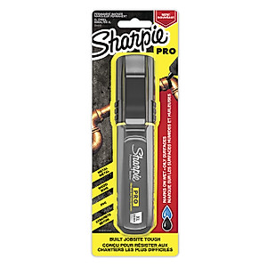 SHARPIE Pro Permanent Marker, XL, Chisel Tip, Black Marker (2018347)