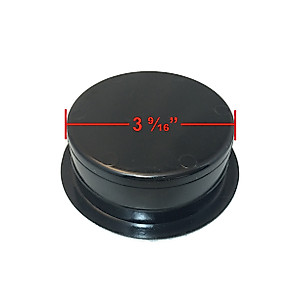 FR Universal Replacement Plastic Cup Holder, Black, 3 3/8" Diameter