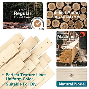 ZEKOO 46in x 84in Classic Style Sliding Barn Door Slab,Solid Spruce Wood Unfinished, Pre-drilled, Easy to Install Assemble, Interior Barn Door Wood Panel