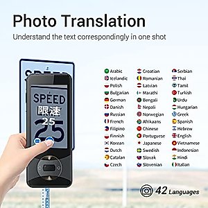 Wooask Language Translator Device Portable Real-time Voice Translation in 138 Different Languages and Accents for Learning, Travel, Business and Daily Tasks