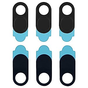 Lens Cover, Durable 3pcs Webcam Cover Sticker for Tablets(Black)