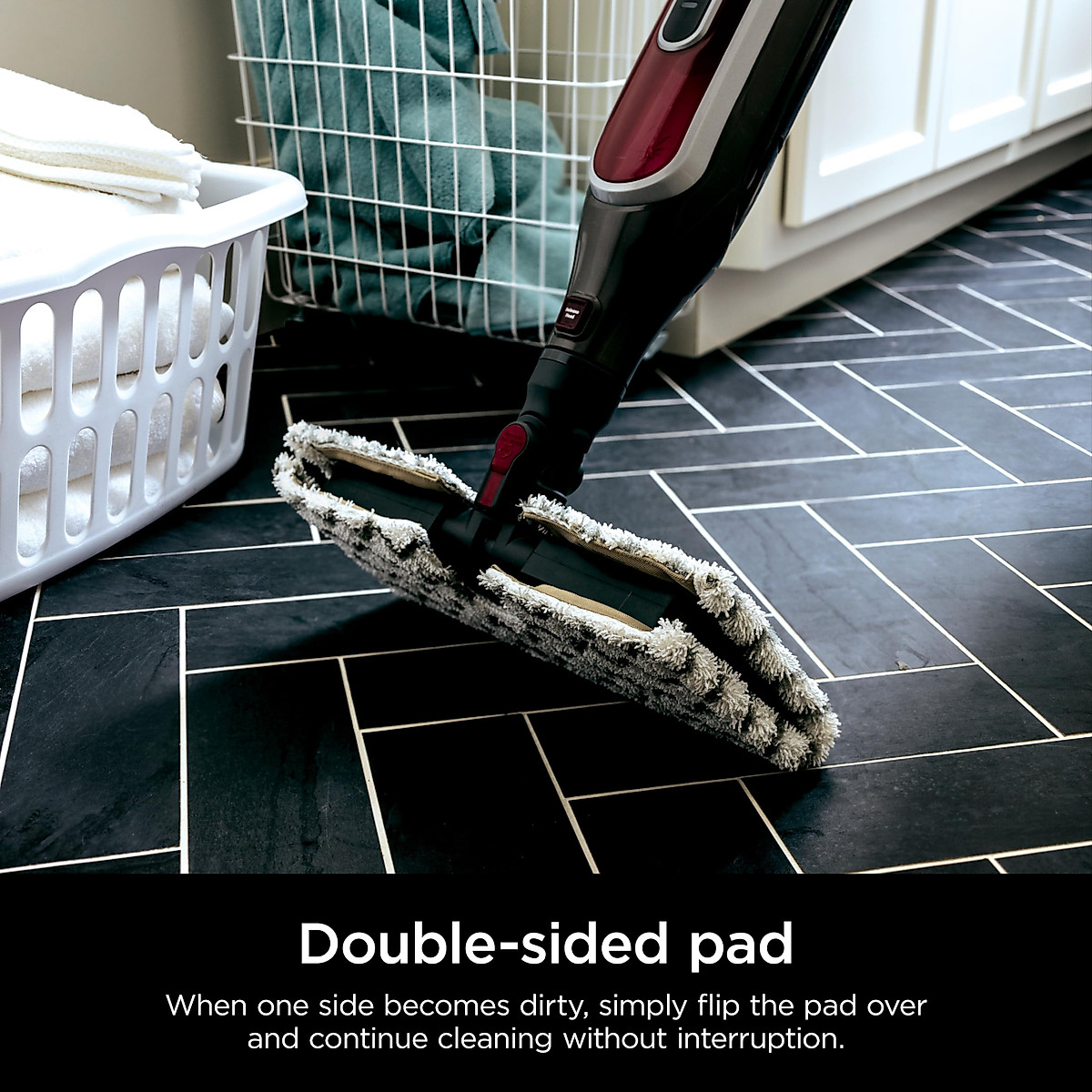 Shark S5003D Genius Hard Floor Cleaning System Pocket Steam Mop, Burgundy/Gray