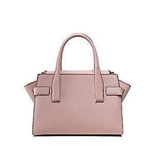 Michael Kors Women's Carmen Small Saffiano Leather Belted Satchel Pink One Size