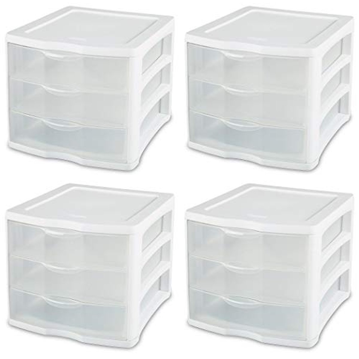 STERILITE 9.625 in. H x 11 in. W x 13.5 in. D Stackable Drawer Organizer (Pack of 1)