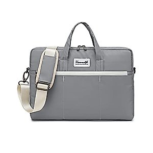 canvaslife Pattern 15 inch Canvas Waterproof Laptop Shoulder Messenger Bag for 14 inch to15.6 inch Laptop 15 Laptop Case (grey)