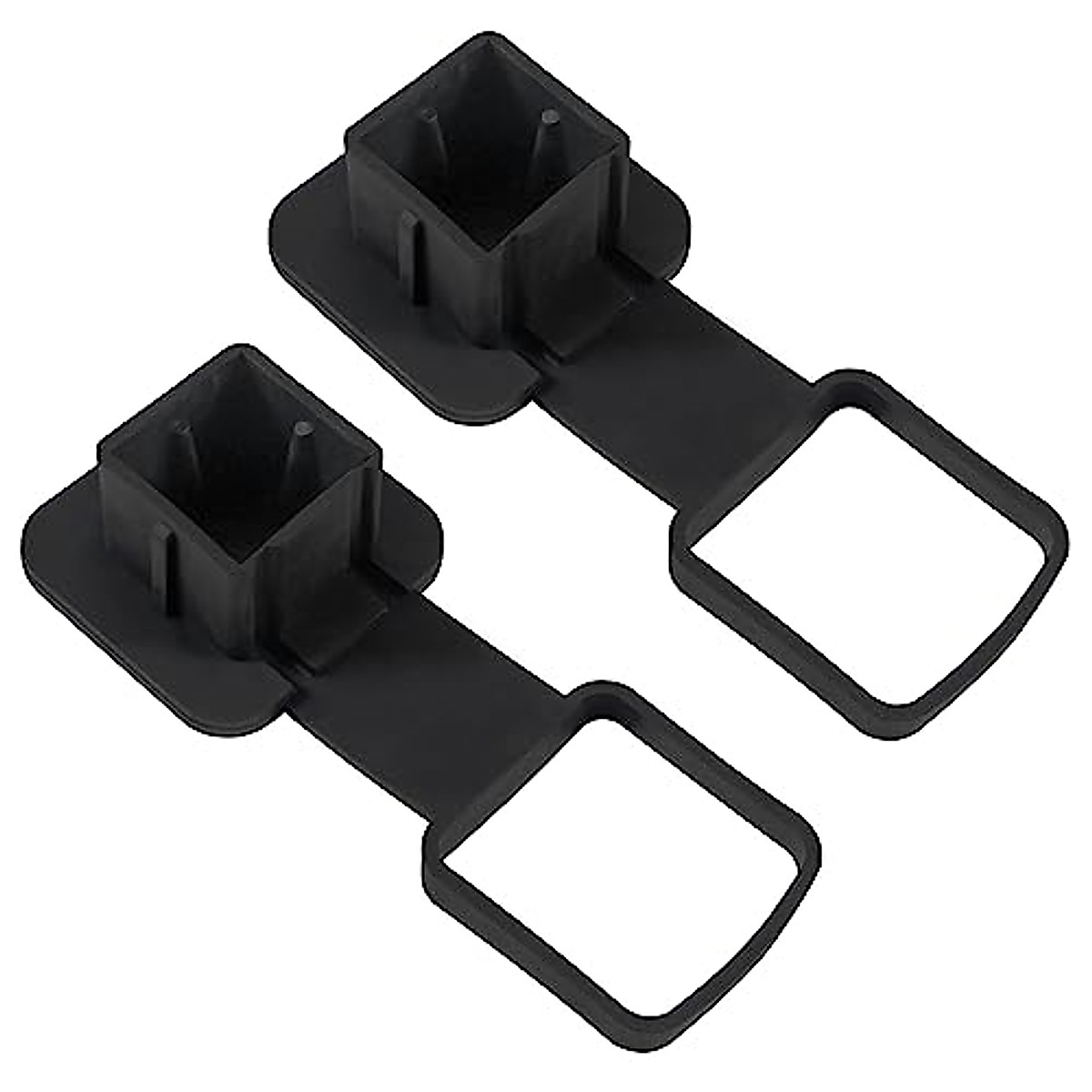 Dorhea Trailer Hitch Tube Cover 2'' Rubber Hitch Tube Cover Plug Cap Insert 2 inch Receivers Class 3 4 5 for Dodge Ram Porsche Benz Toyota Ford Jeep Chevrolet Nissan ATV UTV Polaris - Black