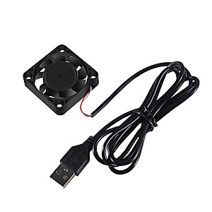 4 Pack 40mm USB Brushless Cooling Fan 40mm x 10mm Fan High Performance DC 5V Cooling Fan Speed 4200 RPM Fan for Small Appliances Series Replacement