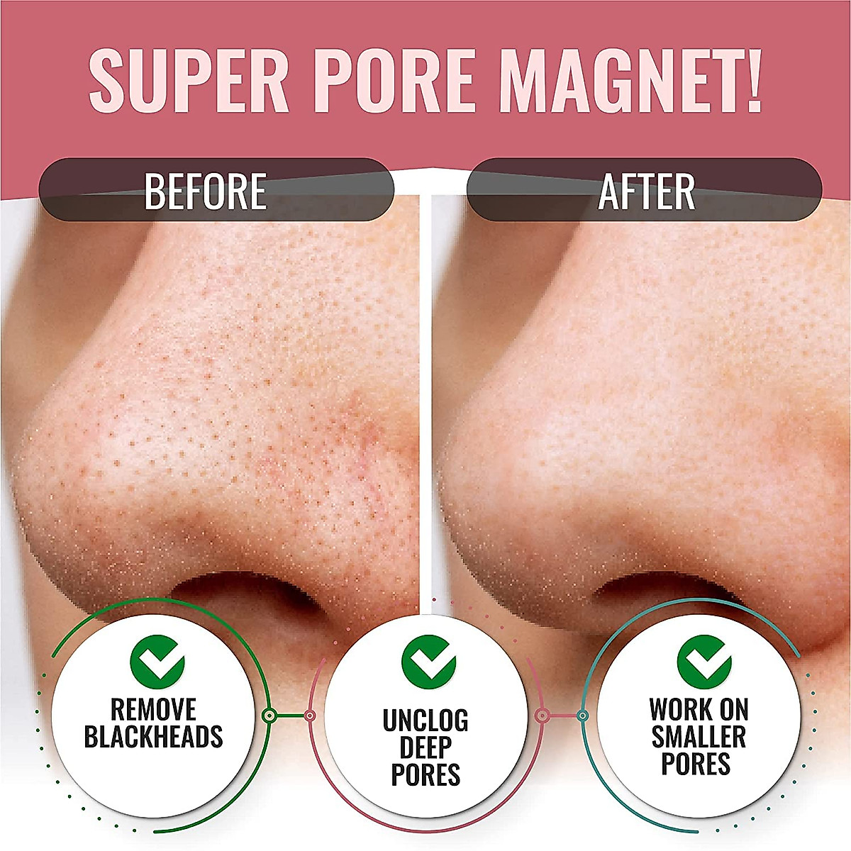 Look At Me Nose Pore Strips (2-Pack, 10 Nose Strips). Korean Skin Care Blackhead Remover with Lavender. K Beauty Pore Cleaner and Pore Extractor. Acne Mask for Blackhead Removal. Adhesive Pore Mask.