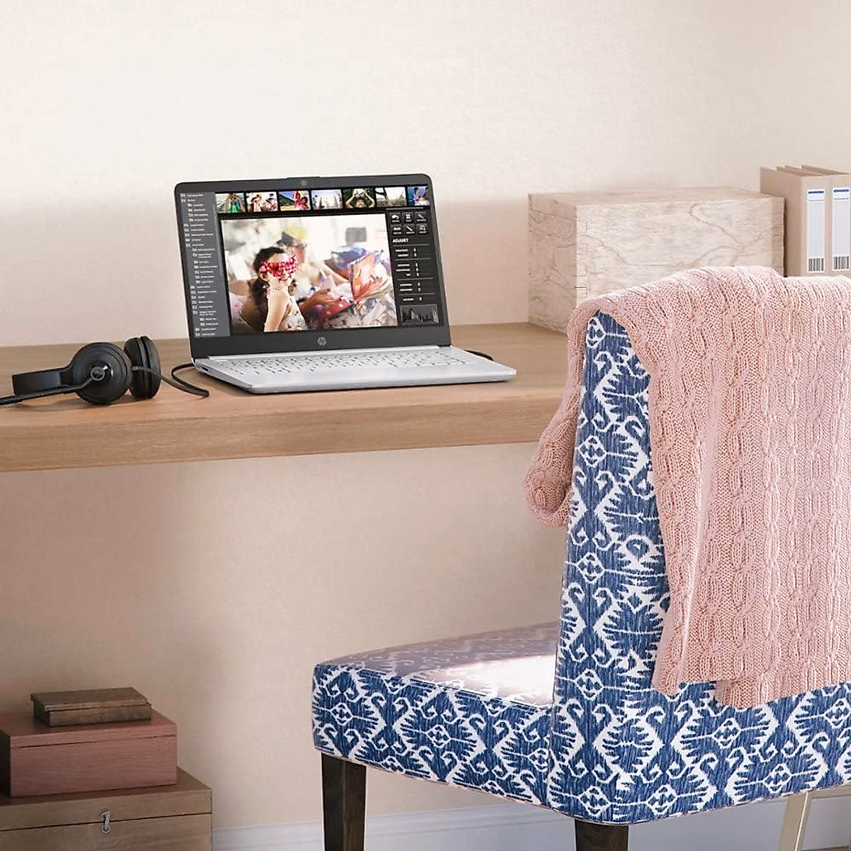 HP 2023 Newest 14" Ultral Light Laptop, for Students and Business, Intel Quad-Core N4120, 4GB RAM, 128GB Storage (64GB eMMC+64GB Micro SD), USB-A&C, Wi-Fi, Webcam, HDMI, 1 Year Office 365, Win11 S