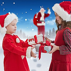 300 PCS Christmas Gift Tags ,Christmas Stickers,Self Adhesive Name Tags Christmas Wrapping Paper Stickers with 6 Designs Write On Then Peel & Presents