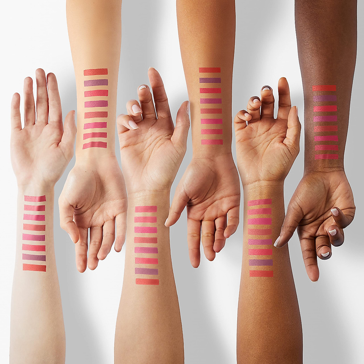 evpct 8 Colors Liquid Matte Lipstick Set Lip Stick Stain Packs Matte for Dark Skin Women,Dark Red Mat Matt Long Lasting Original 24 Hour Matte lipstick lapiz labiales mate 24 horas originales mate 01