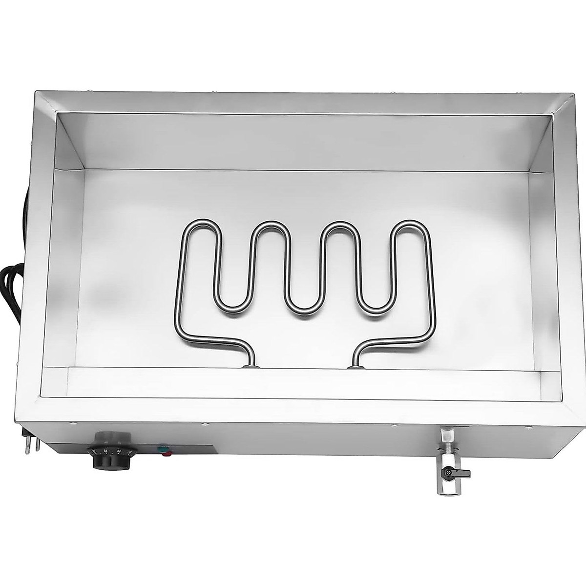 4 Pan Commercial Food Warmer, 19.2 QT Steam Table Food Warmer,600W Warmers for Food Trays Buffet with 86-185°F Temp Control,Steam Table with Lid and Tap for Catering and Restaurants,Silver