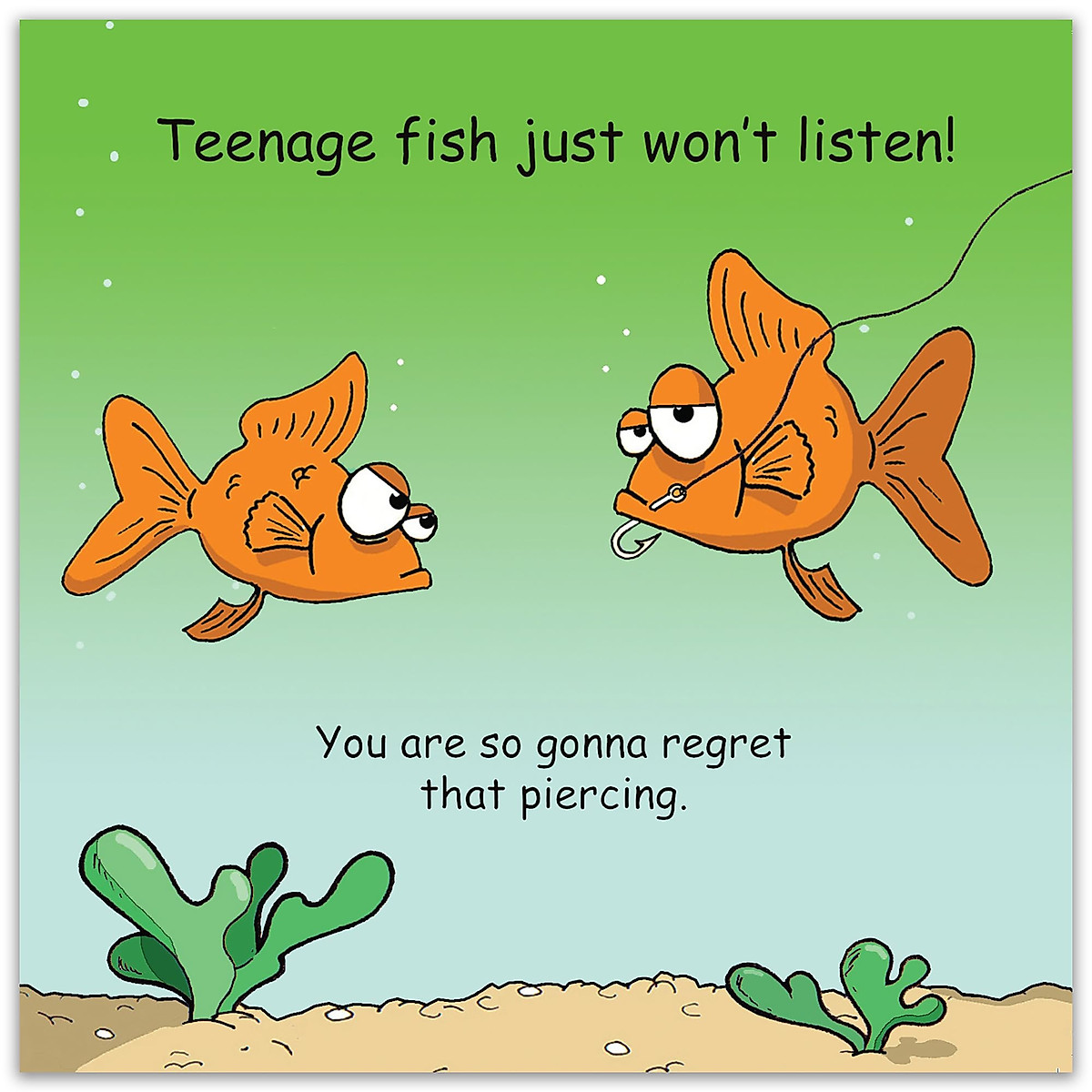 Twizler Funny Card Fish - Funny Card Birthday – Blank Card - Humorous Birthday Cards - Funny Birthday Card Women – Funny Birthday Card Men – Funny Card Teenager – Mothers Day Card – Fathers Day Card