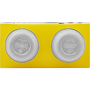 GladWare Home Mini Round Food Storage Containers, Small Food Containers Hold 4 Ounces of Food, 8 Count Set | With Glad Lock Tight Seal, BPA Free Containers and Lids