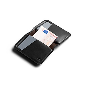 Bellroy Apex Slim Sleeve (Slim Bifold Leather Wallet, RFID Protected) - Raven