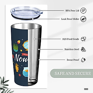 Uniwneds Happy Nowruz Mugs Stainless Steel Tumbler With Lid And Straw 20 Oz Insulated Travel Coffee Mugs Cap Bottle Gifts For Women Men