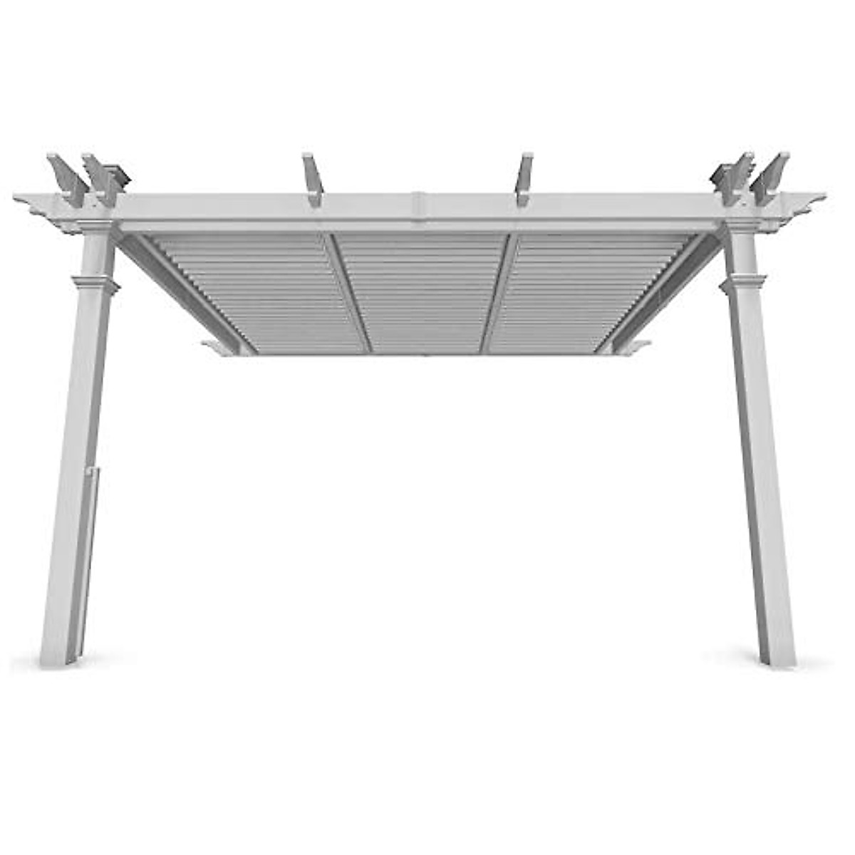 Elysium 12' x 12 'Attached Louvered Pergola
