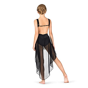 Girls Performance Twinkle Mesh High-Low Tank Dress TW315NUDL Nude Large