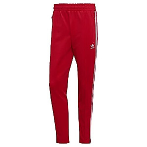 adidas Originals Men's Adicolor Classics Beckenbauer Track Pants, Vivid Red, Small