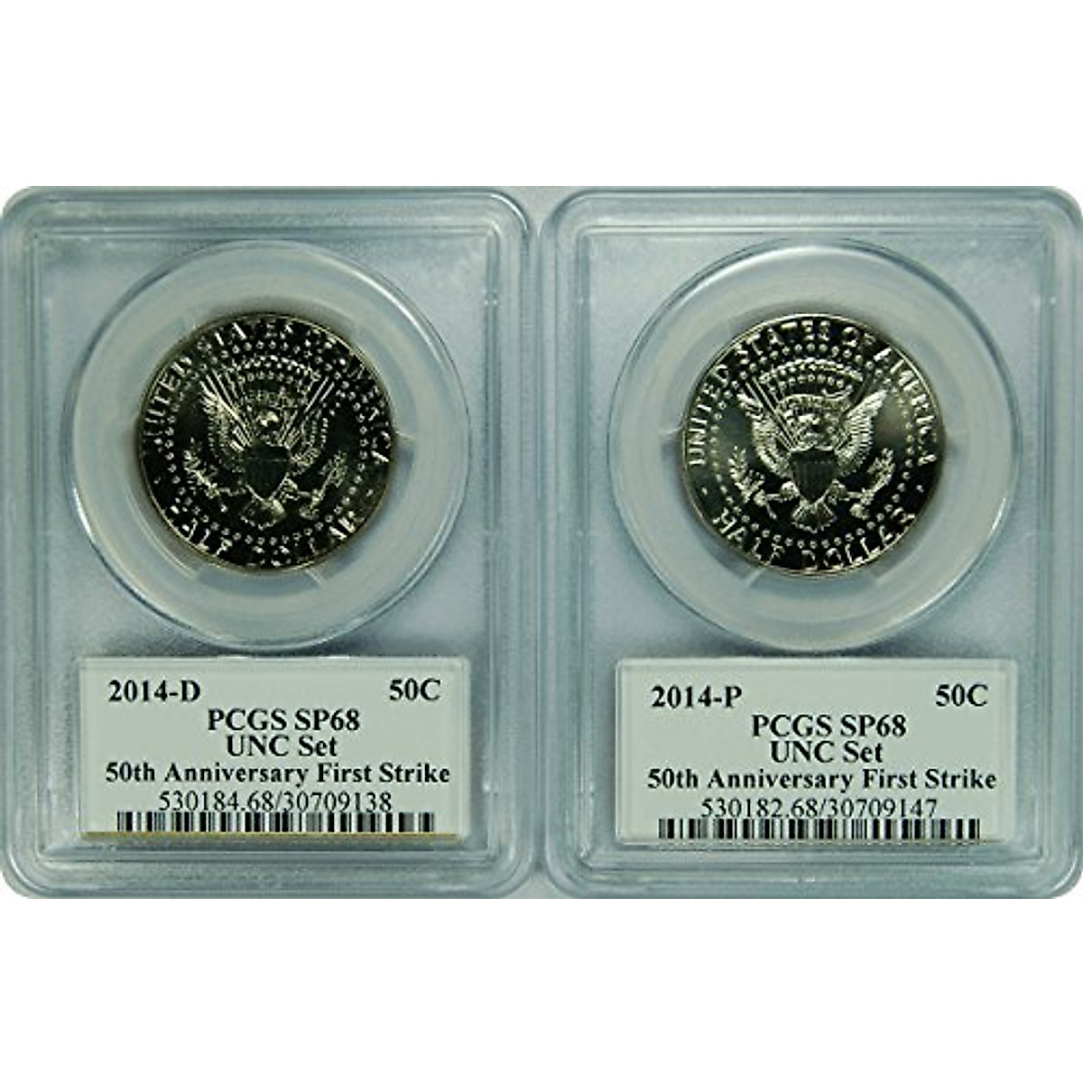 2014 Kennedy Half Dollar First Strike 50th Anniversary Signature Label SP68