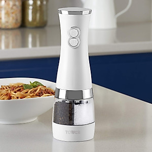Tower Duo Electric Salt/Pepper Mill, White