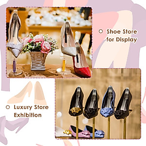 Patelai 20 Pcs Acrylic Sandal Shoe Display Store Retail Display Rack Shoe Stand Support Shaper Forms Shoes Inserts Home Bulk Clear