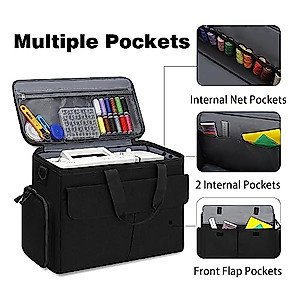 Skureay Sewing Machine Carrying Case, Universal Sewing Machine Tote Bag with Multiple Storage Pockets & Removable Thick Pad - Compatible with Most Standard Sewing Machines and Sewing Accessories